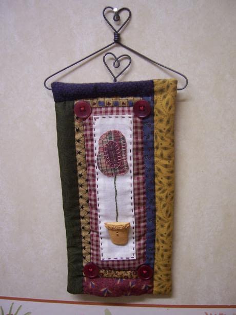 Small patchwork wall hanging – Handmade By Janet